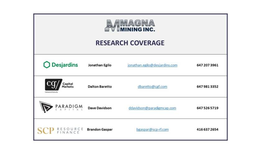 Investors - Magna Mining (TSXV: NICU)